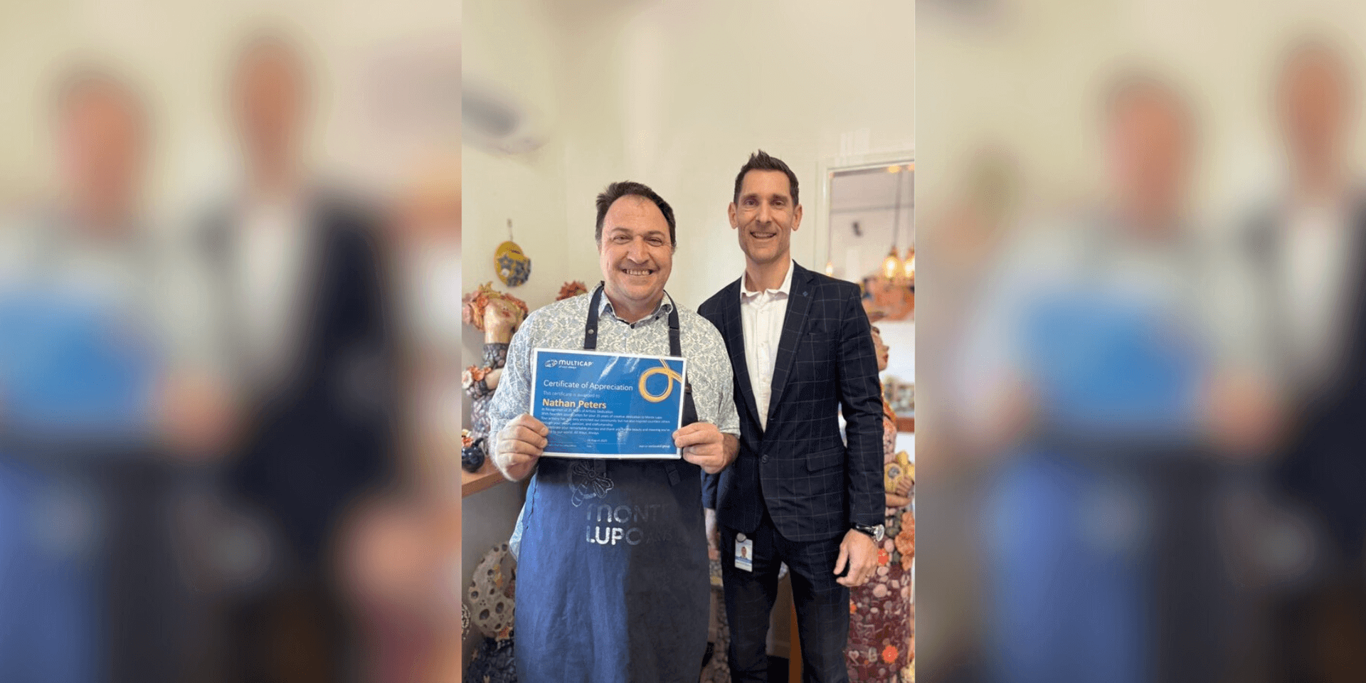 Nathan honoured for his creative legacy at Monte Lupo Arts | Multicap